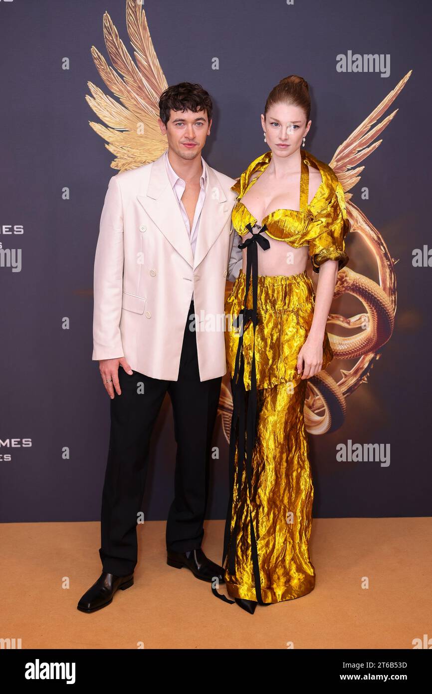 Tom Blyth, and Hunter Schafer pose for photographers upon arrival at ...
