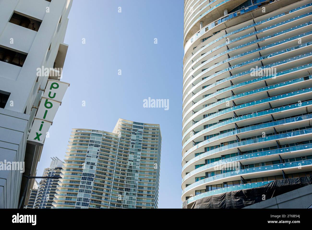 Miami Beach Florida,Publix,Five Park condominium Icon,high rise ...