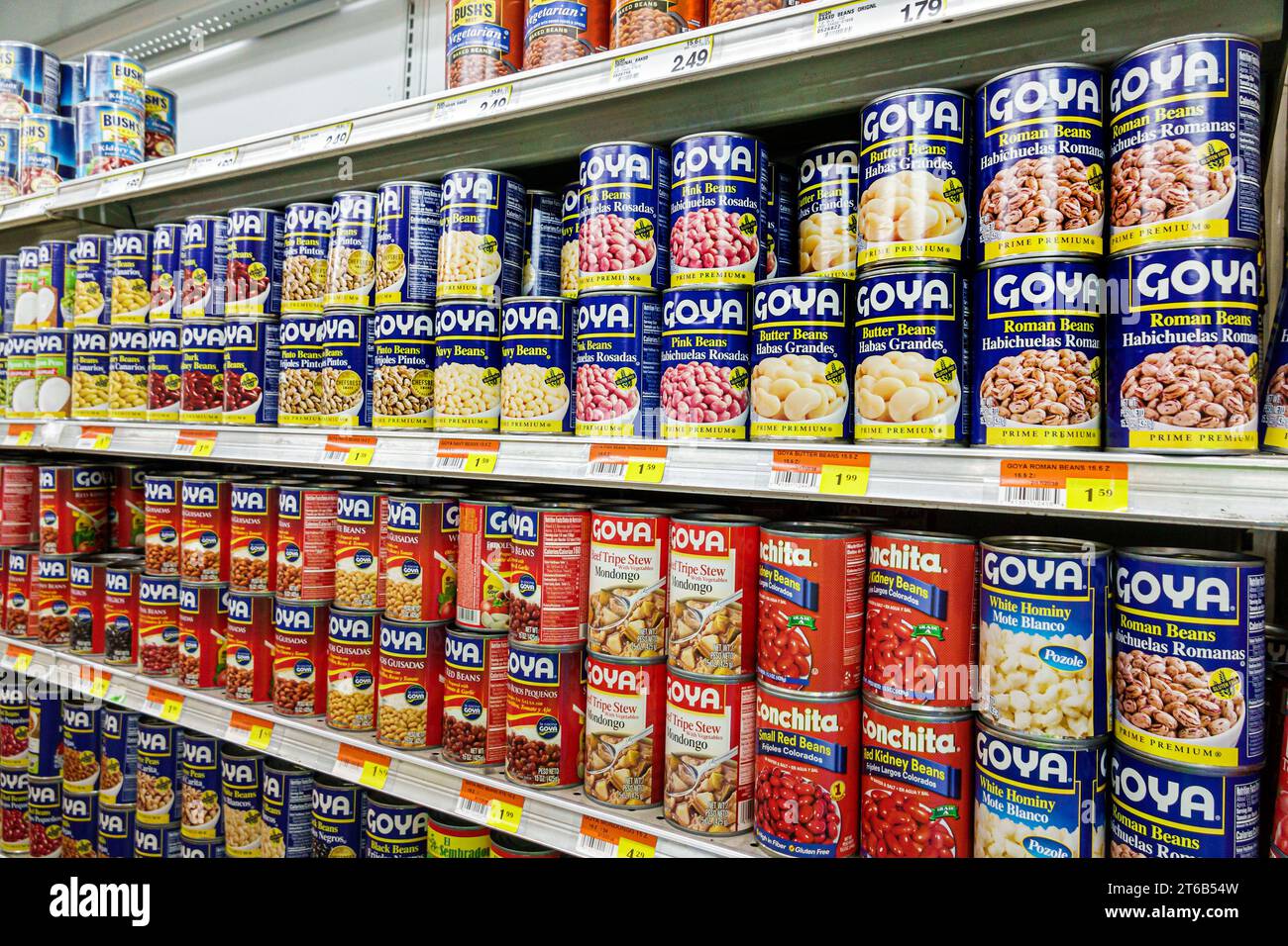 Goya brand canned food beans hi-res stock photography and images - Alamy