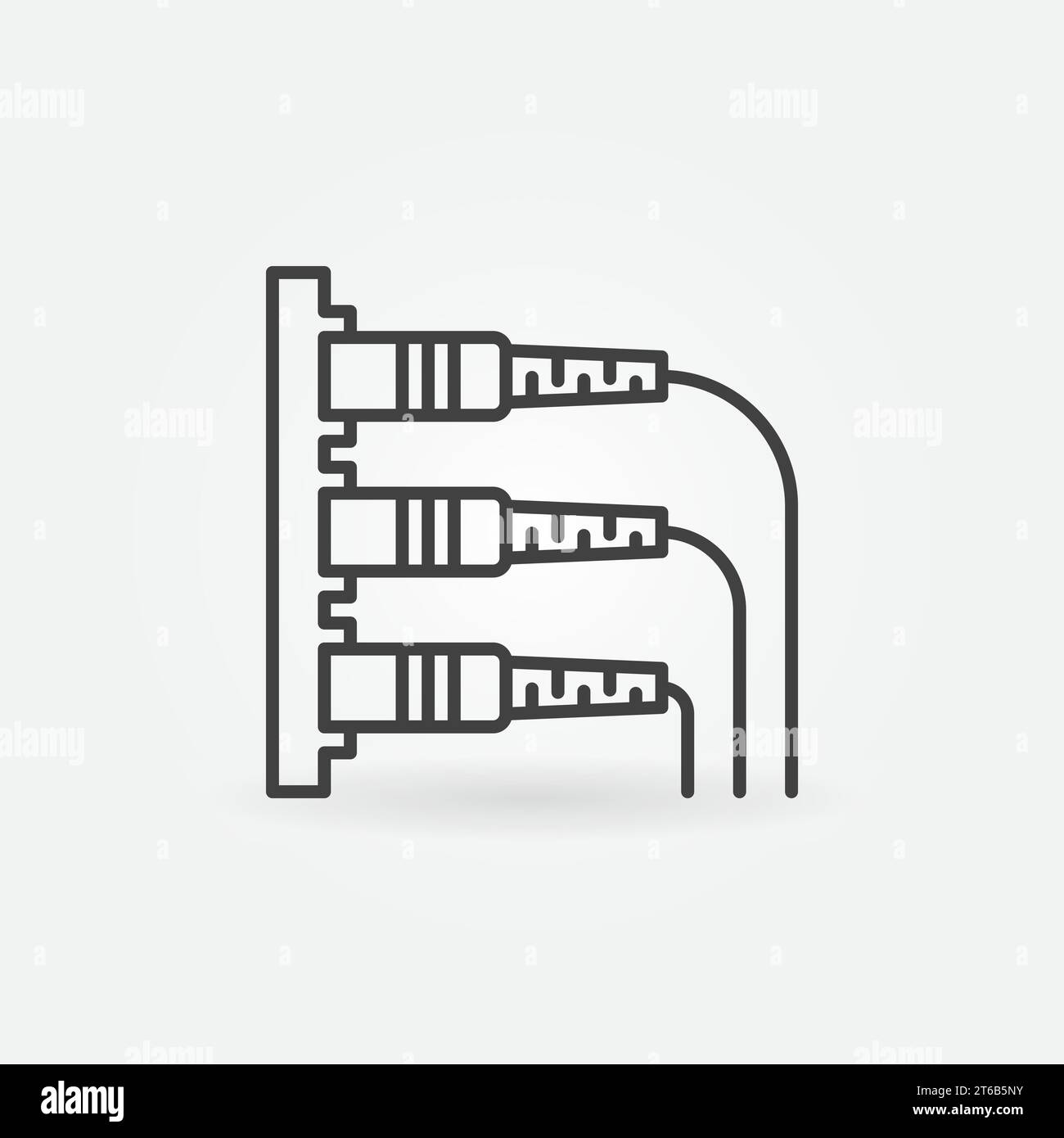 Optical fiber connectors Stock Vector Images - Alamy