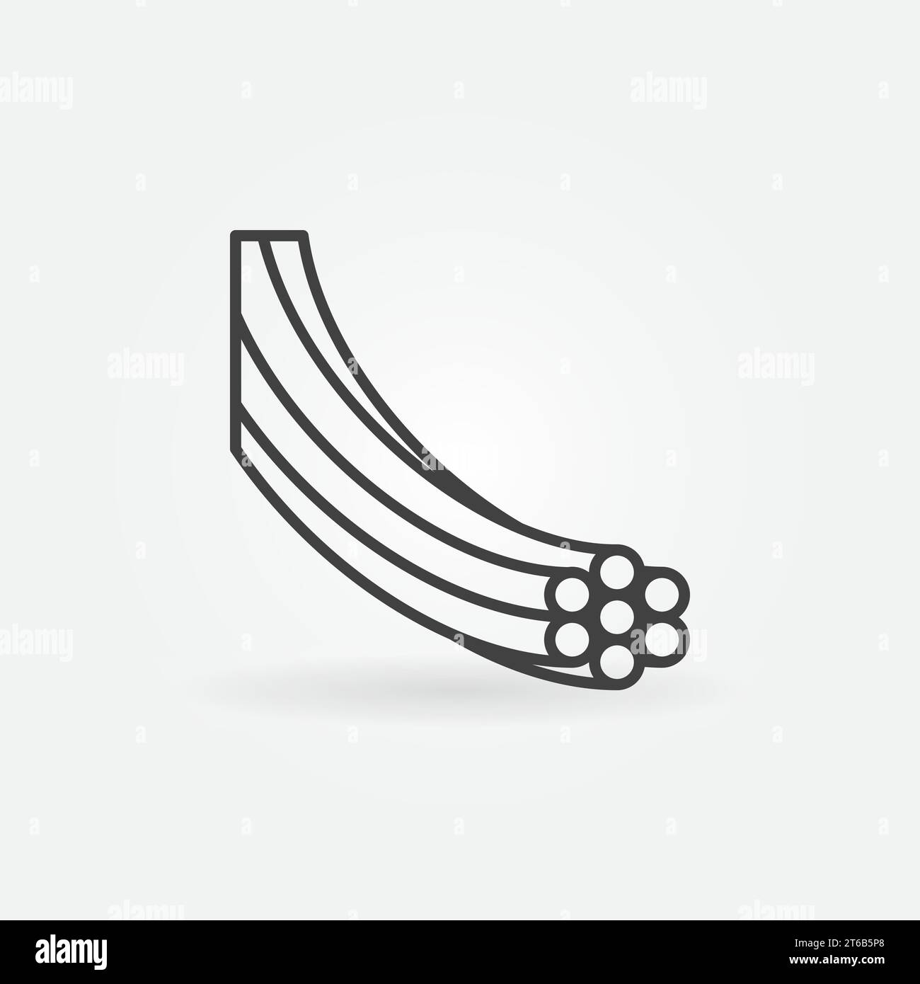 Optical fiber vector concept linear icon or sign Stock Vector Image ...