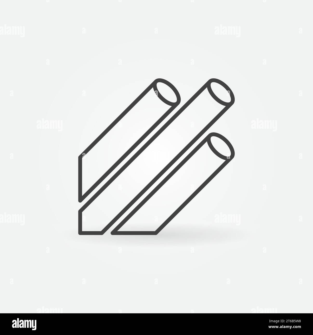 Optical fiber Wire vector concept outline icon or design element Stock ...