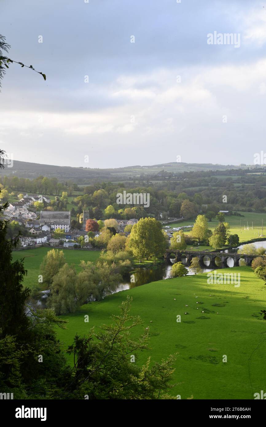 View to Inistioge village from chapel,Woodstock Gardens and Arboretum ...