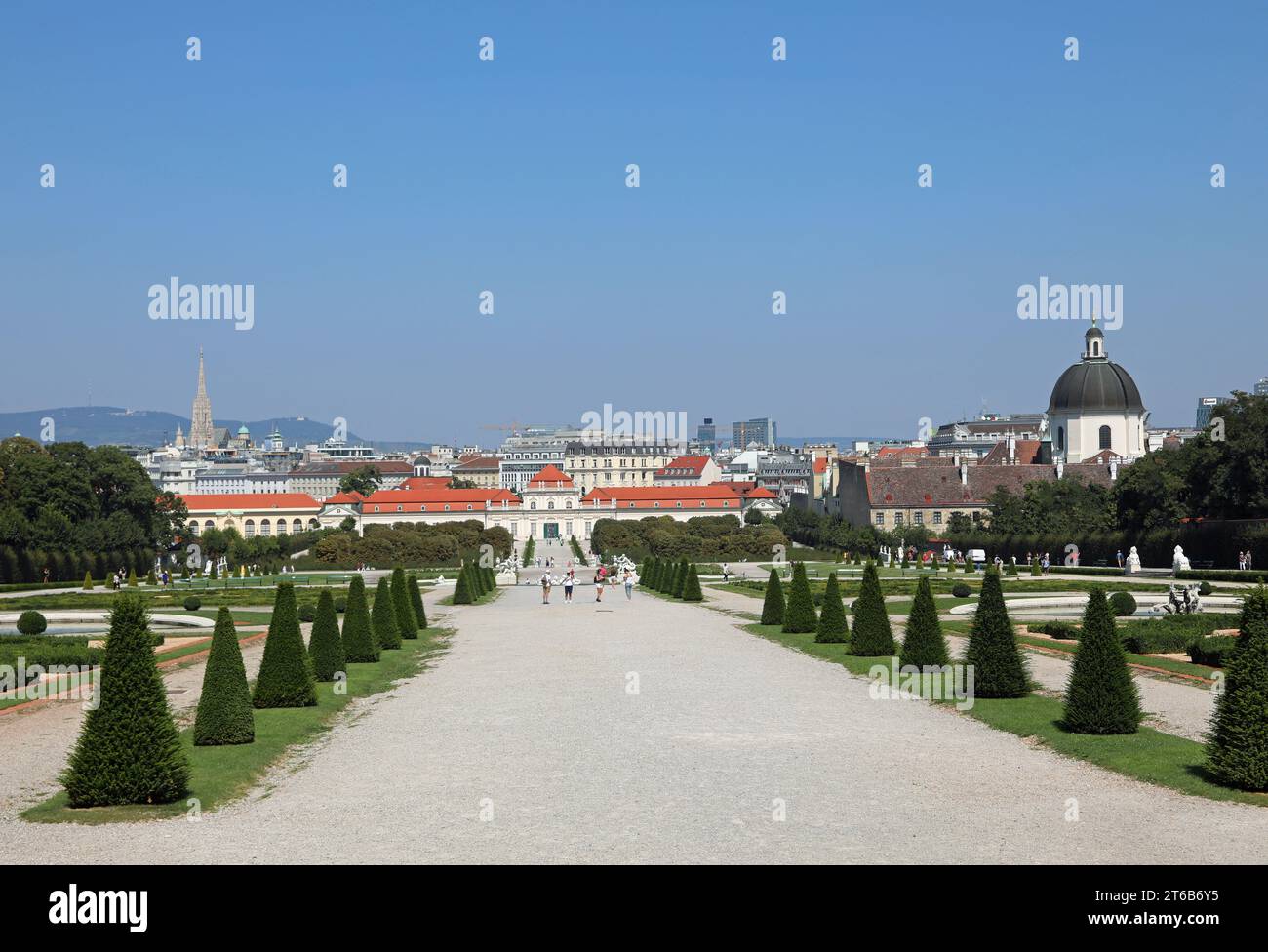 Vienna, WIEN, Austria - August 22, 2023: Fabulous Lower Belvedere ...