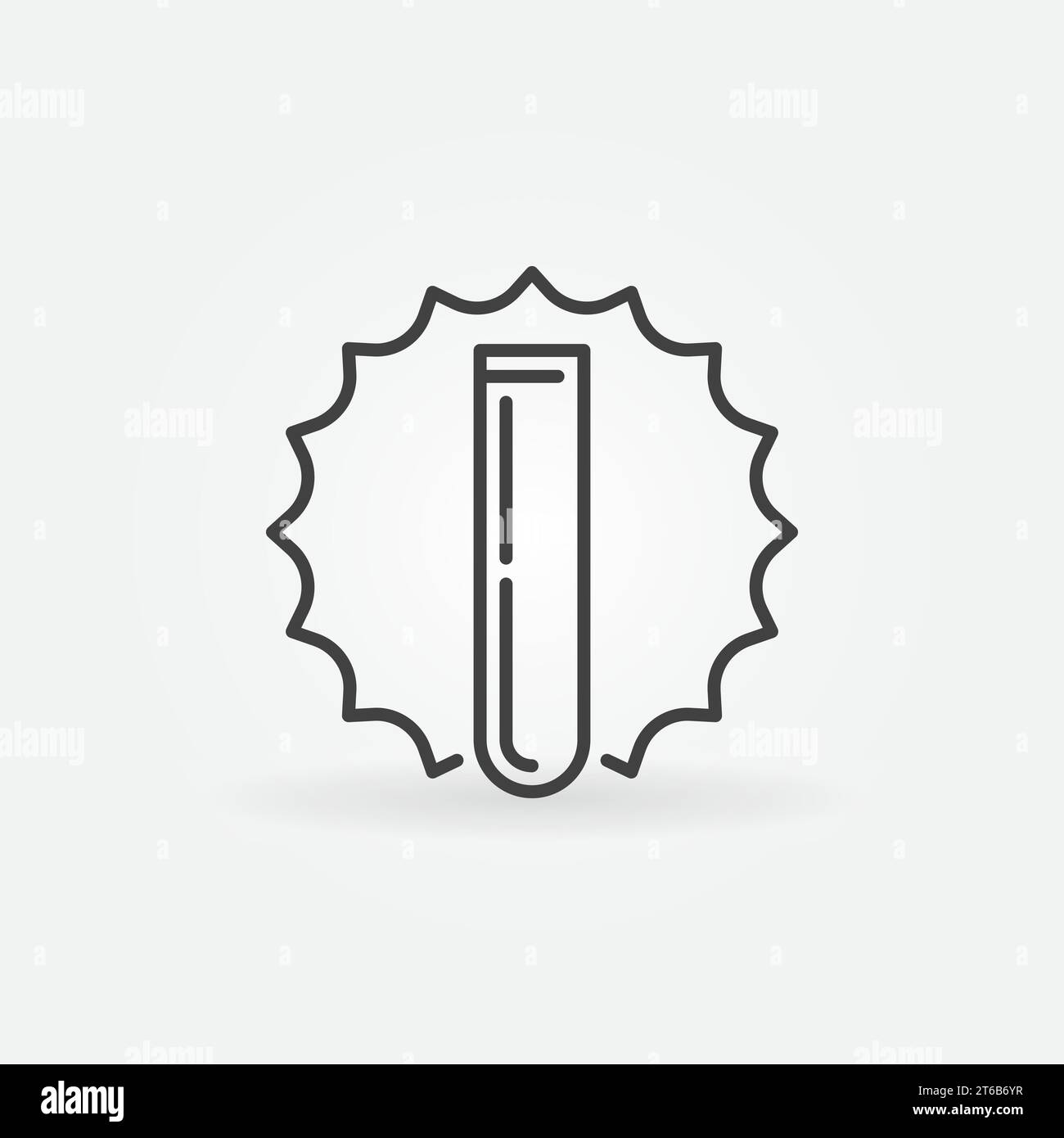 Test tube modern icon. Vector chemistry concept symbol in thin line ...