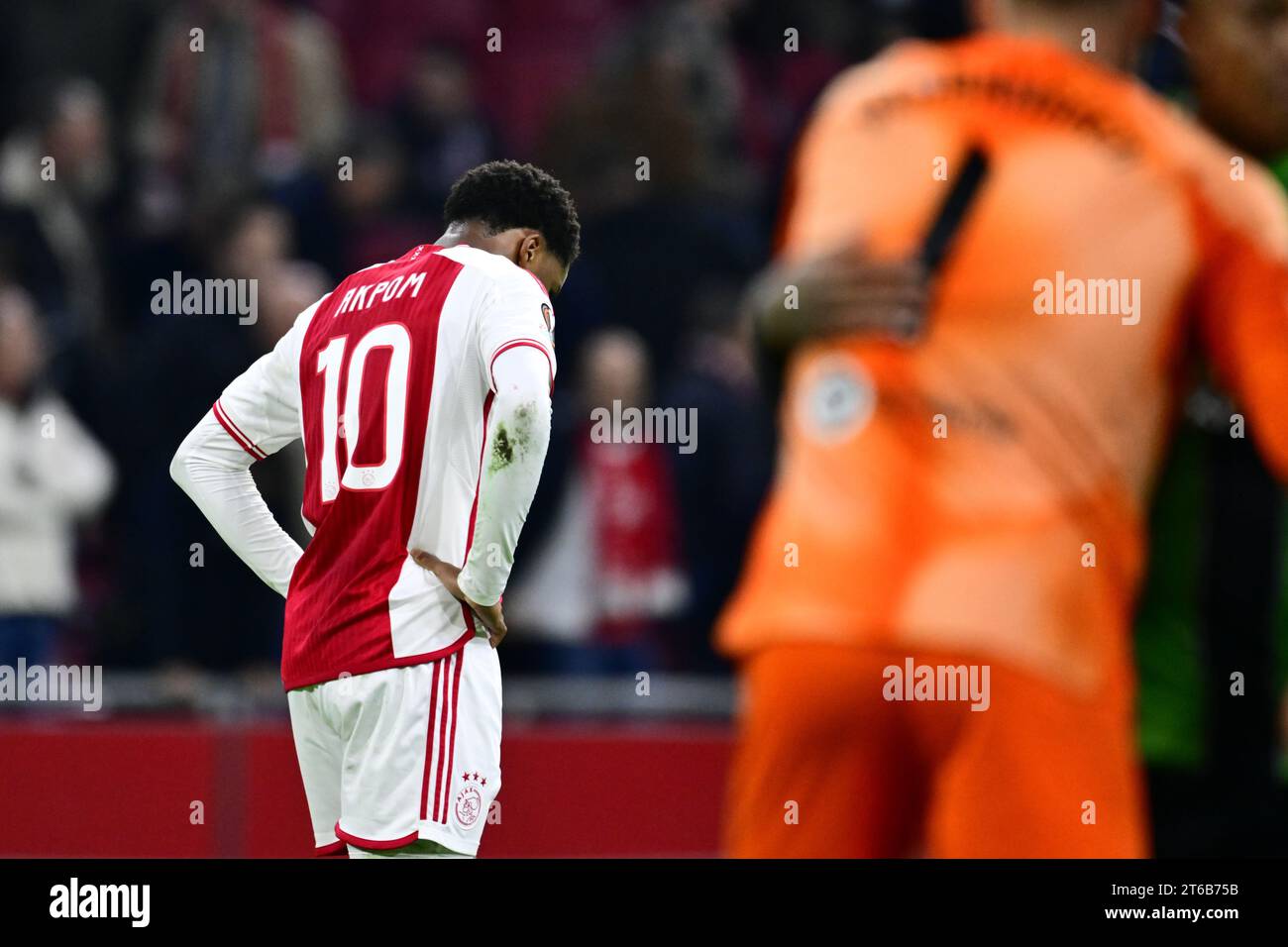 AMSTERDAM - Chuba Akpom of Ajax disappointment after the UEFA Europa ...