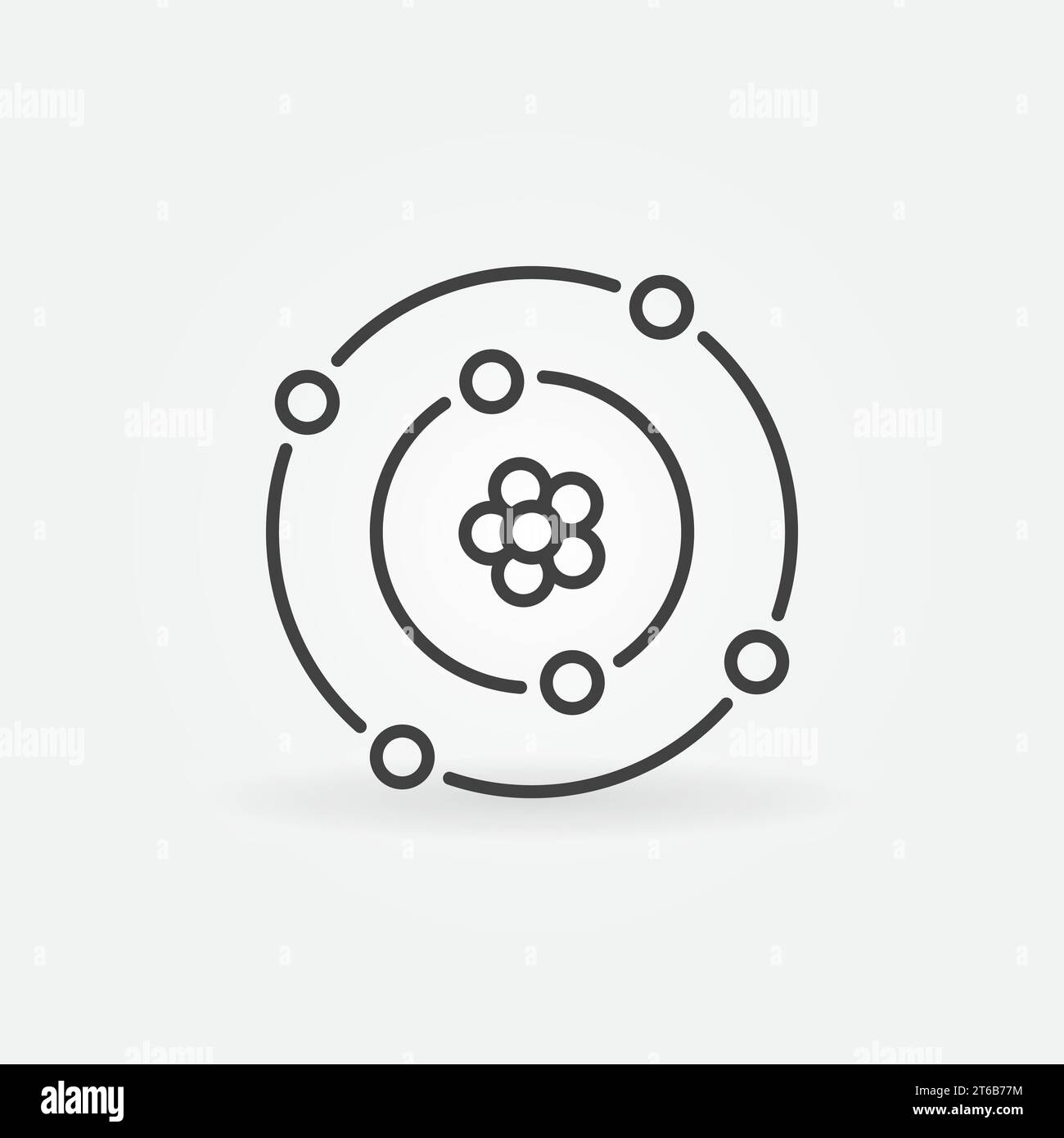 Modern nucleus logo Stock Vector Images - Alamy
