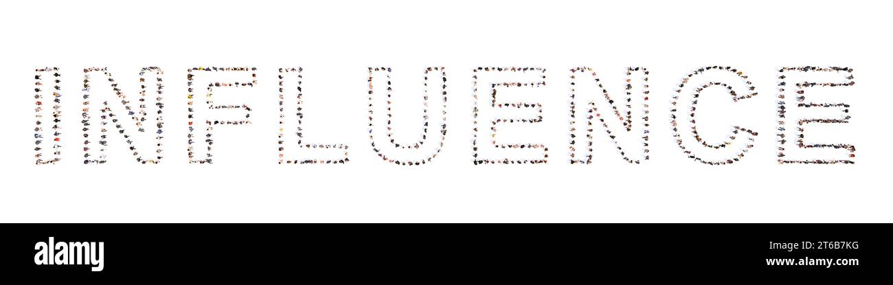 Concept conceptual large community of people forming the the word ...