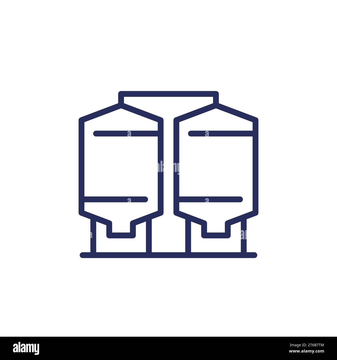 Silo grain farmer line Stock Vector Images - Alamy