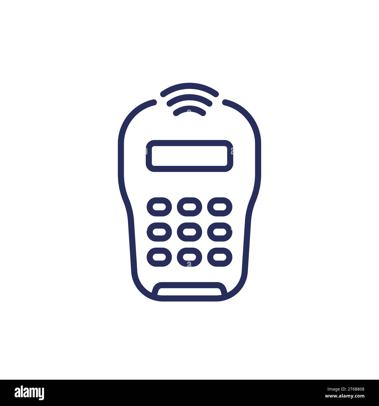 Pos machine icon outline Stock Vector Images - Alamy