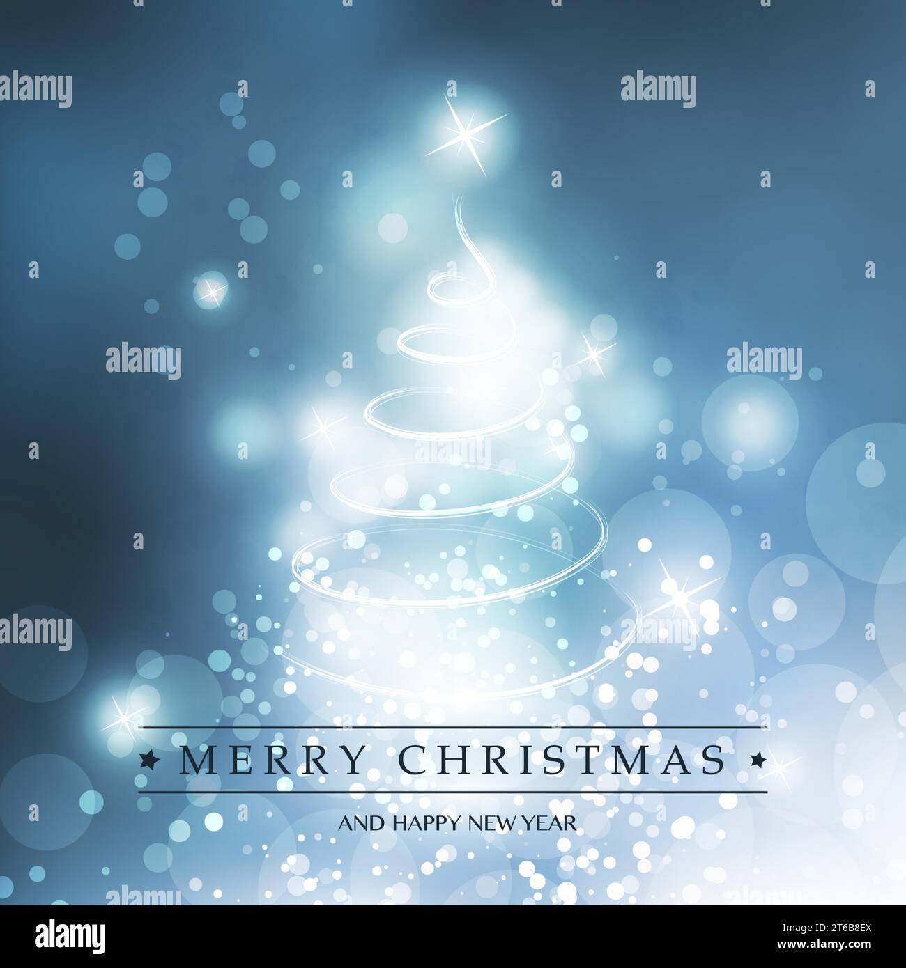 Merry Christmas, Happy Holidays Card - Christmas Tree Shape Made from ...