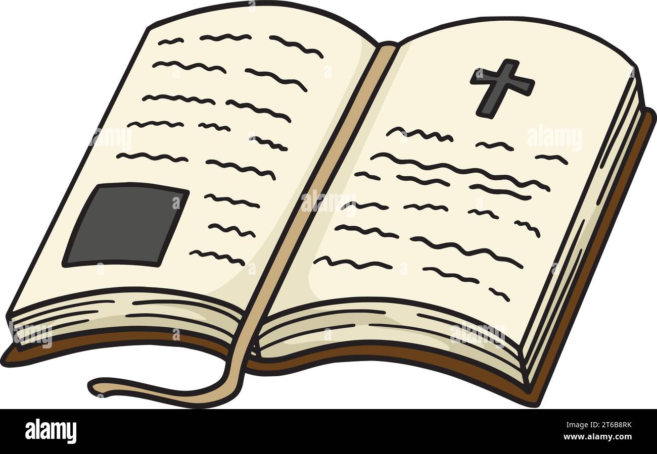 Christian Holy Bible Cartoon Colored Clipart Stock Vector Image & Art ...