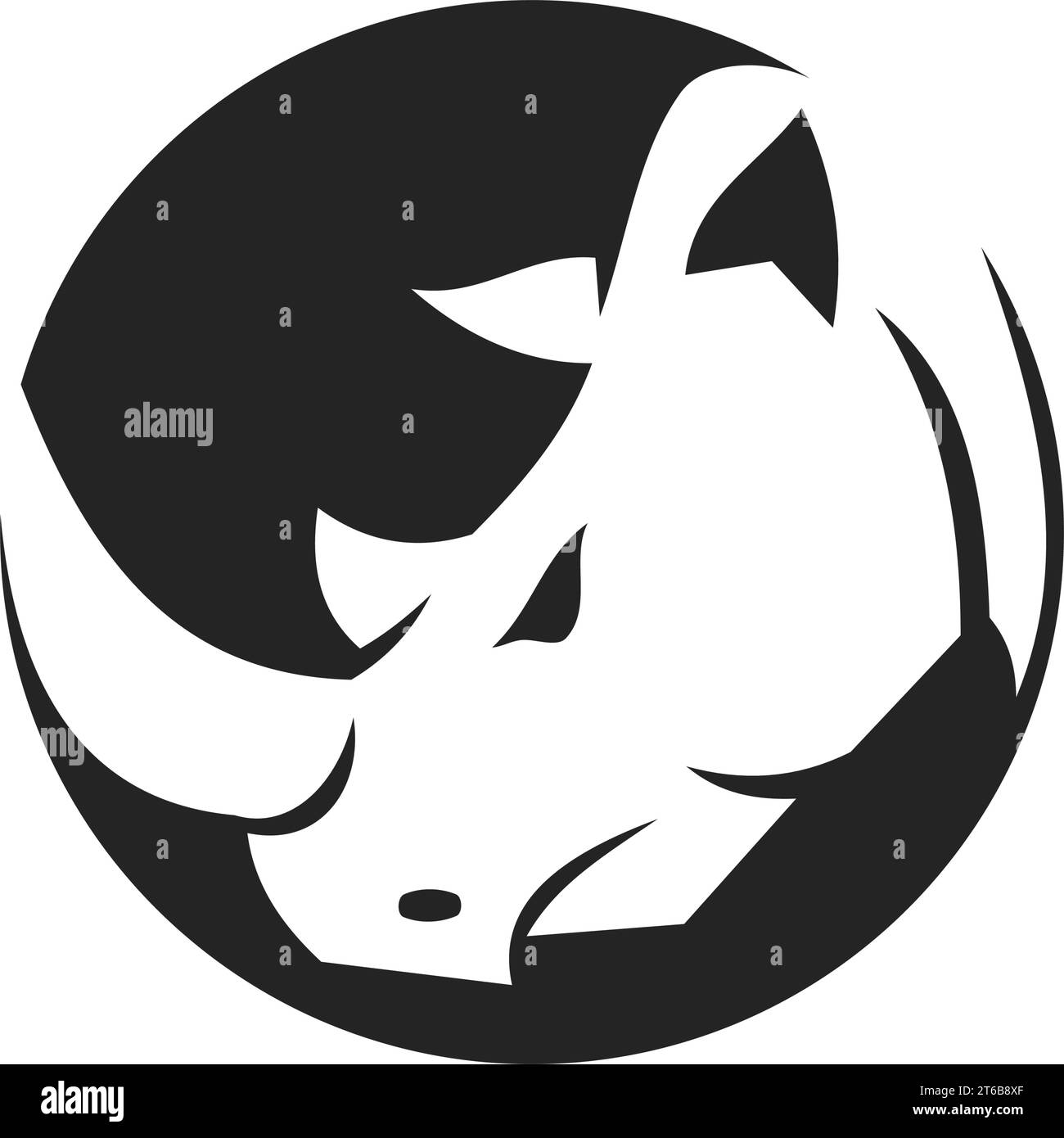 rhino logo template Isolated. Brand Identity. Icon Abstract Vector ...