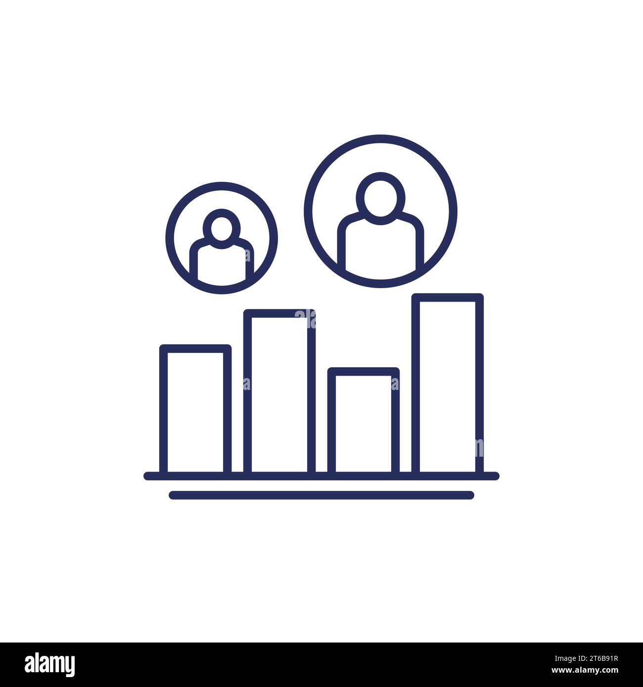 Customer Segmentation Icon Line Vector Stock Vector Image And Art Alamy