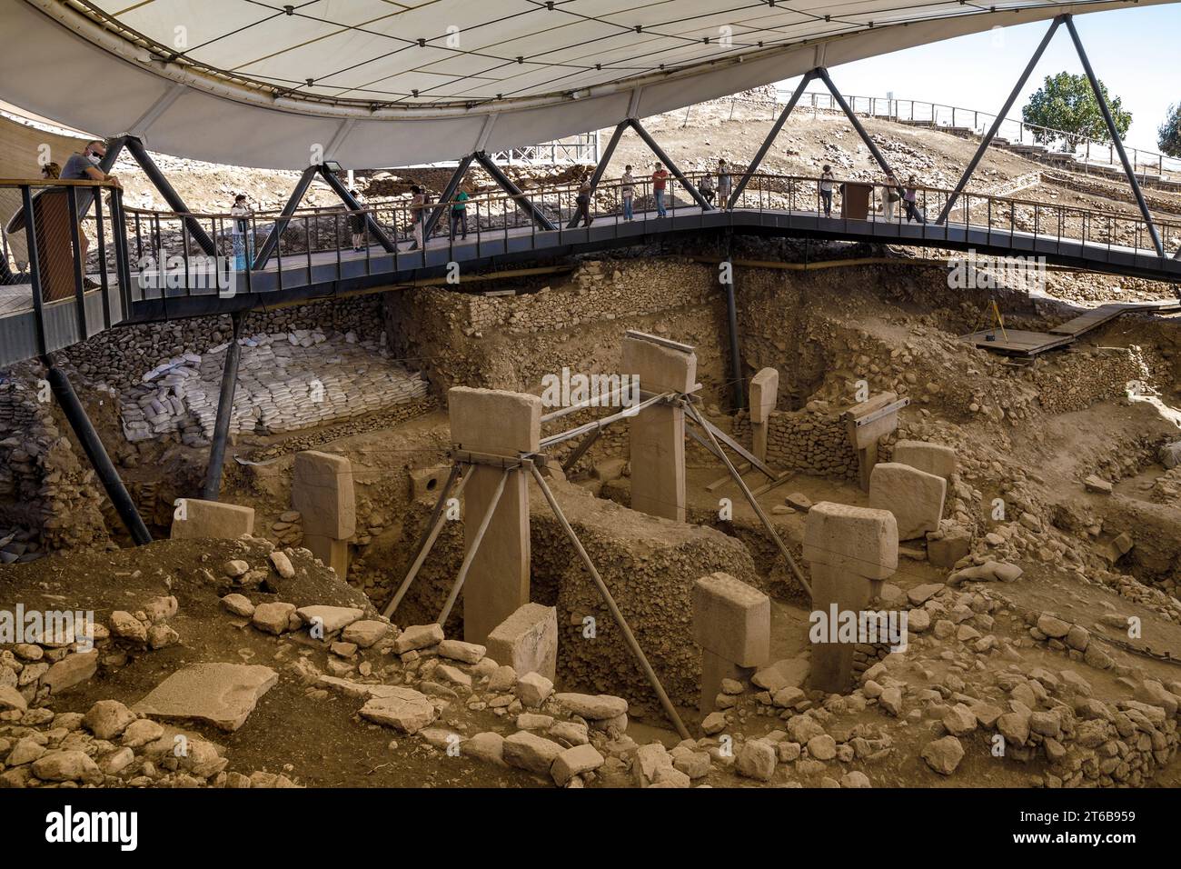 GOBEKLI TEPE, TURKEY - OCTOBER 8, 2020: This is the archaeological site ...