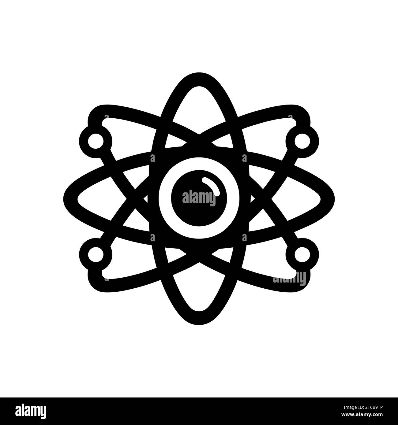 Simple atom icon Black and White Stock Photos & Images - Alamy