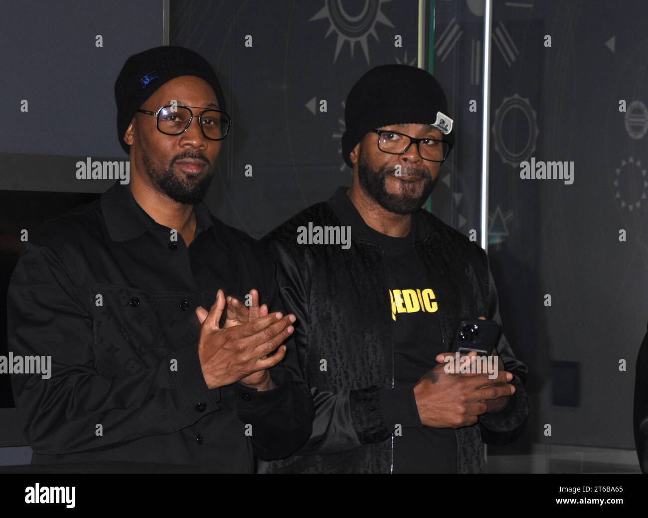 NEW YORK, NY - NOVEMBER 9: RZA and Method Man pictured as the Wu-Tang Clan Celebrate the 30th ...
