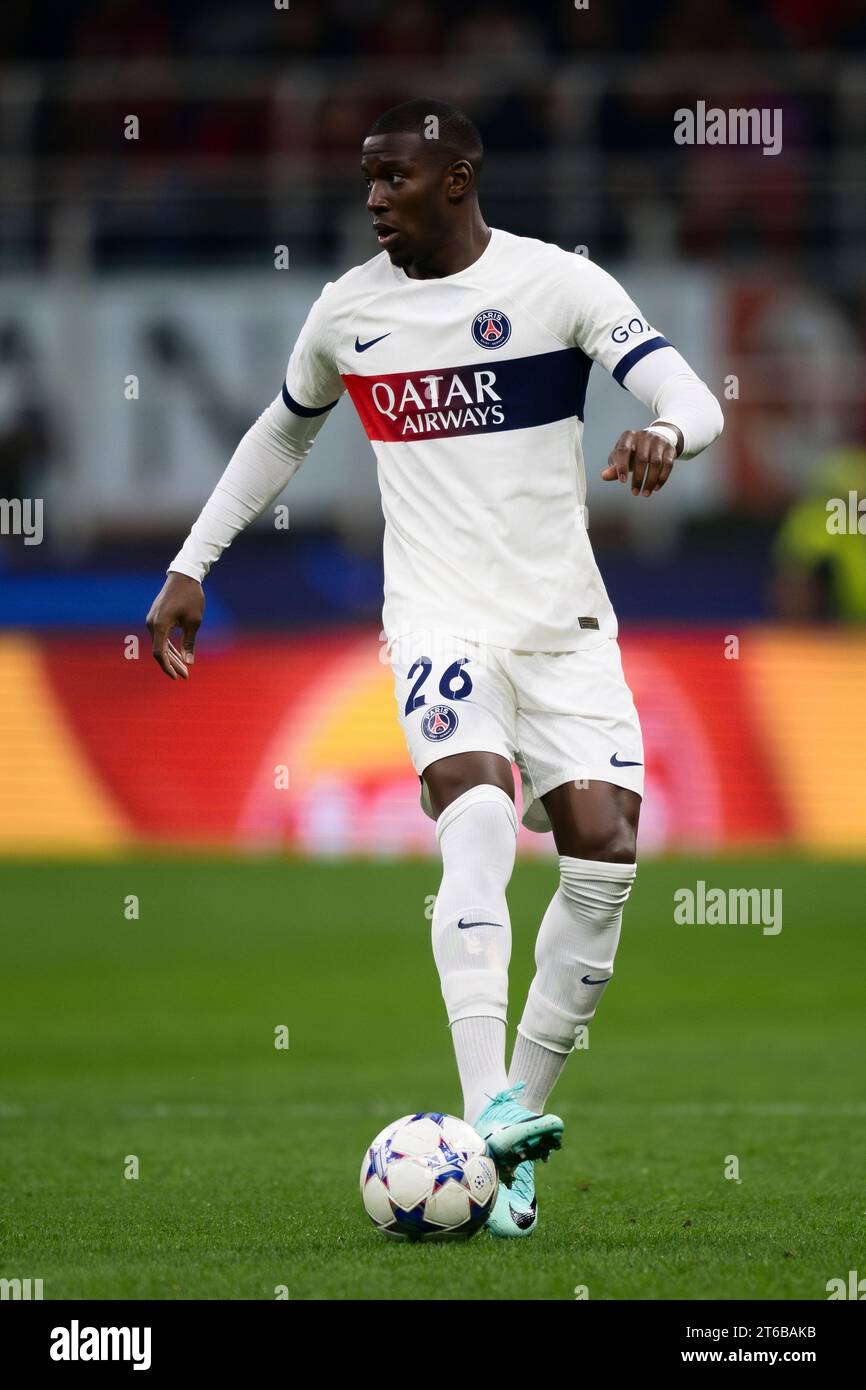 Nordi Mukiele of Paris Saint-Germain FC in action during the UEFA ...