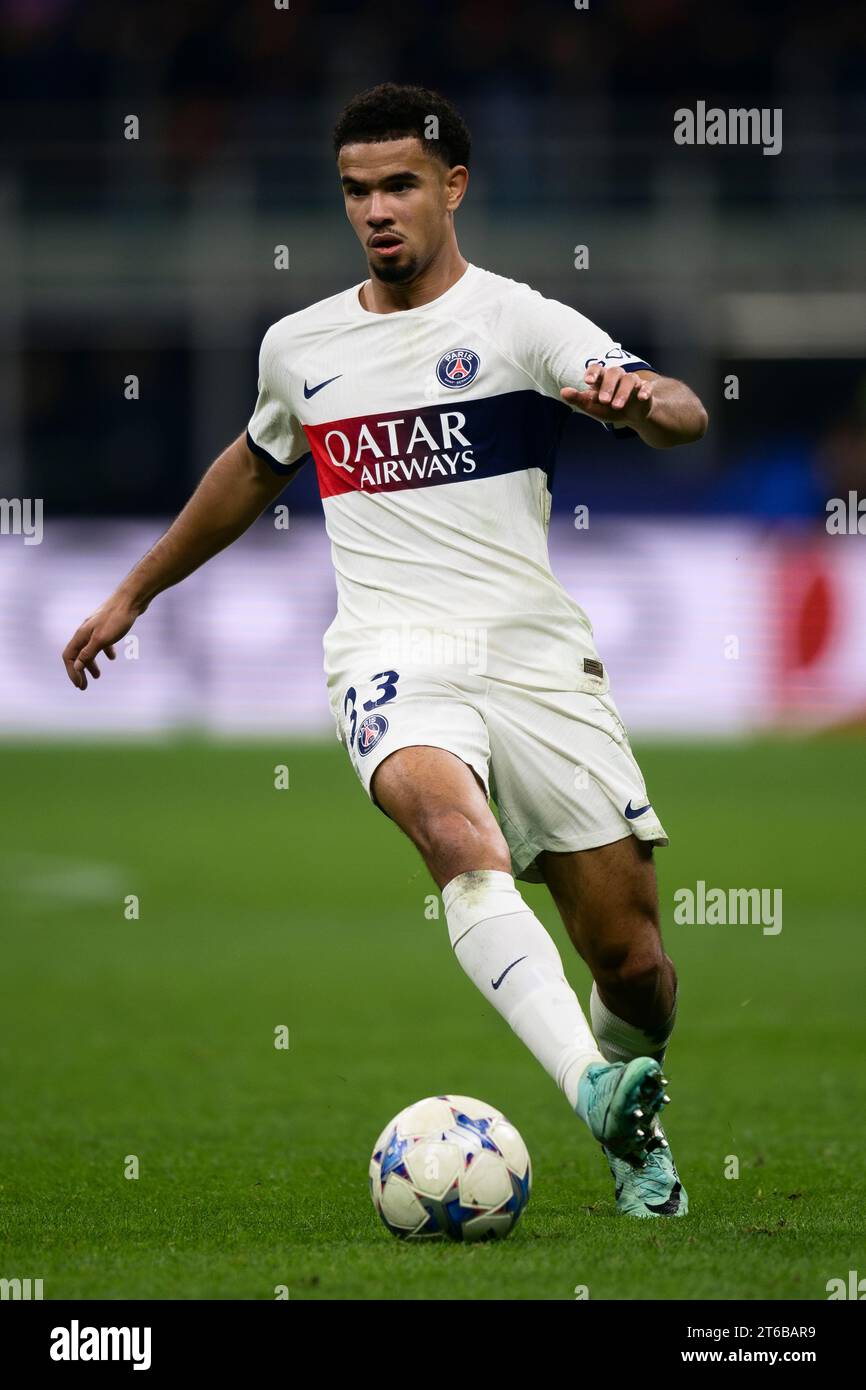 Warren Zaire-Emery of Paris Saint-Germain FC in action during the UEFA ...