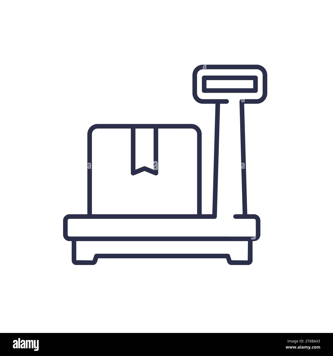 Electronic platform scales Stock Vector Images - Alamy