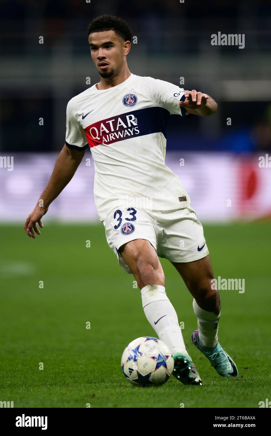 Warren Zaire-Emery of Paris Saint-Germain FC in action during the UEFA ...