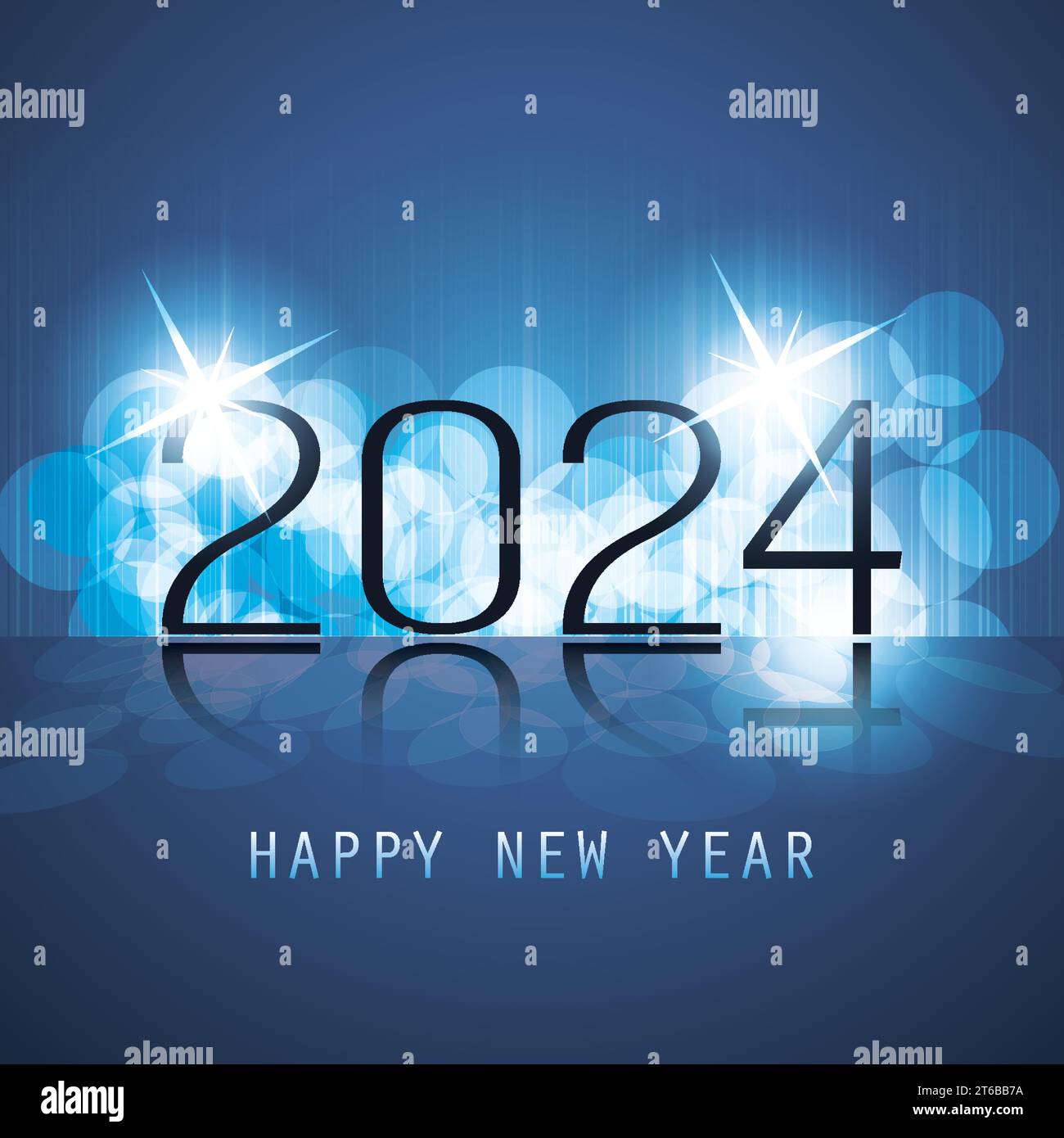 Best Wishes - Abstract Modern Style Happy New Year Greeting Card or ...