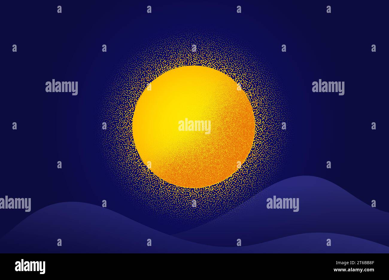 Abstract dotwork sun background. Radial sunburst with dotted effect ...
