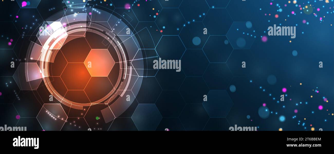 Technology abstract futuristic science background for internet business ...