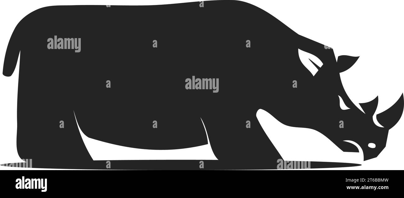 rhino logo template Isolated. Brand Identity. Icon Abstract Vector ...