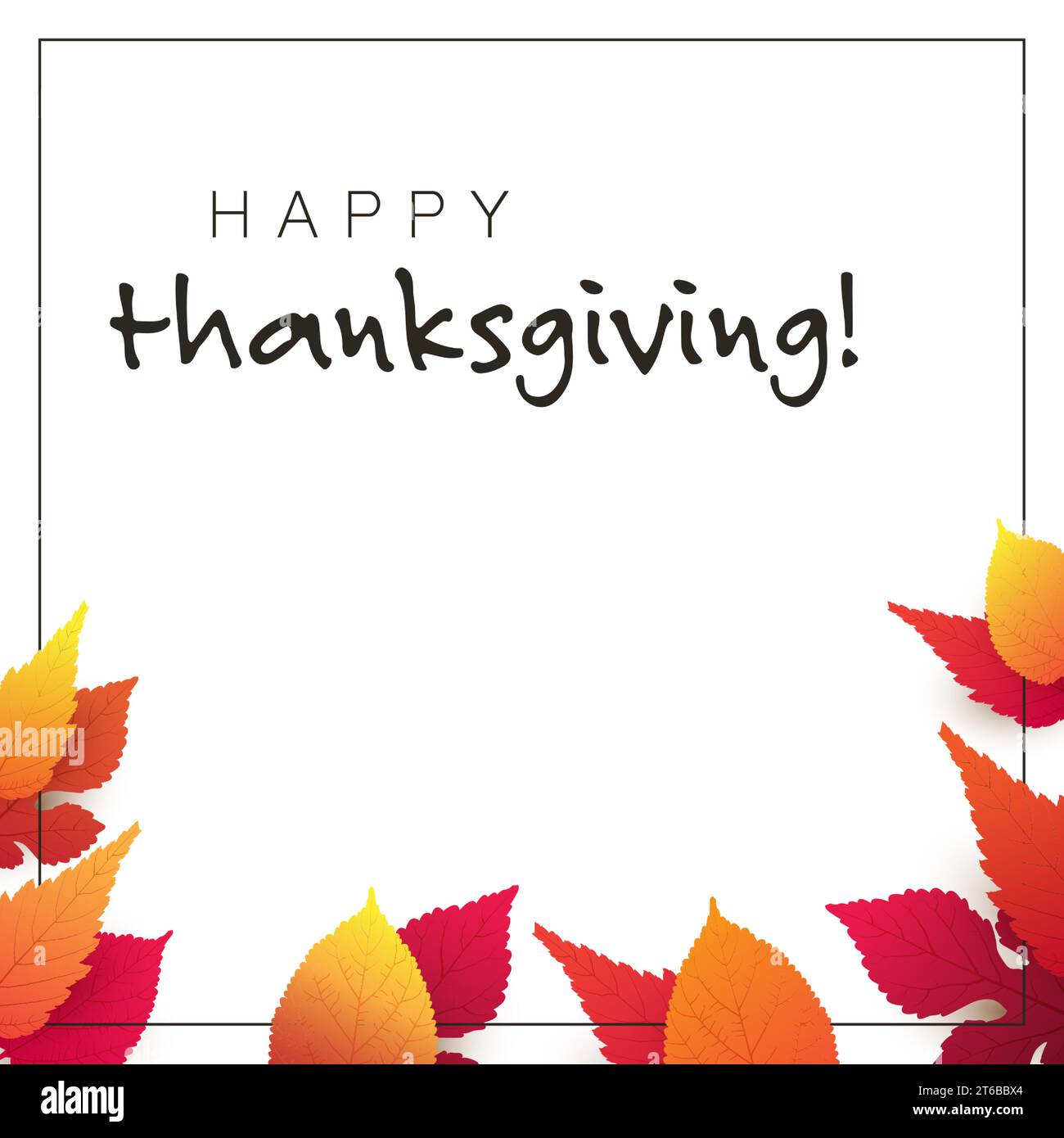 Colorful Happy Thanksgiving Card Layout, Advertising Design Template ...
