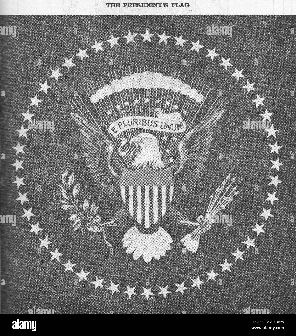 US Presidents Flag 1945 EO picture Stock Photo - Alamy