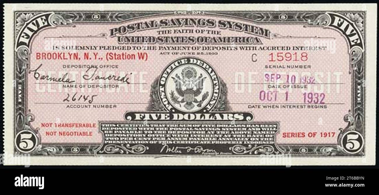 Postal savings system hi-res stock photography and images - Alamy
