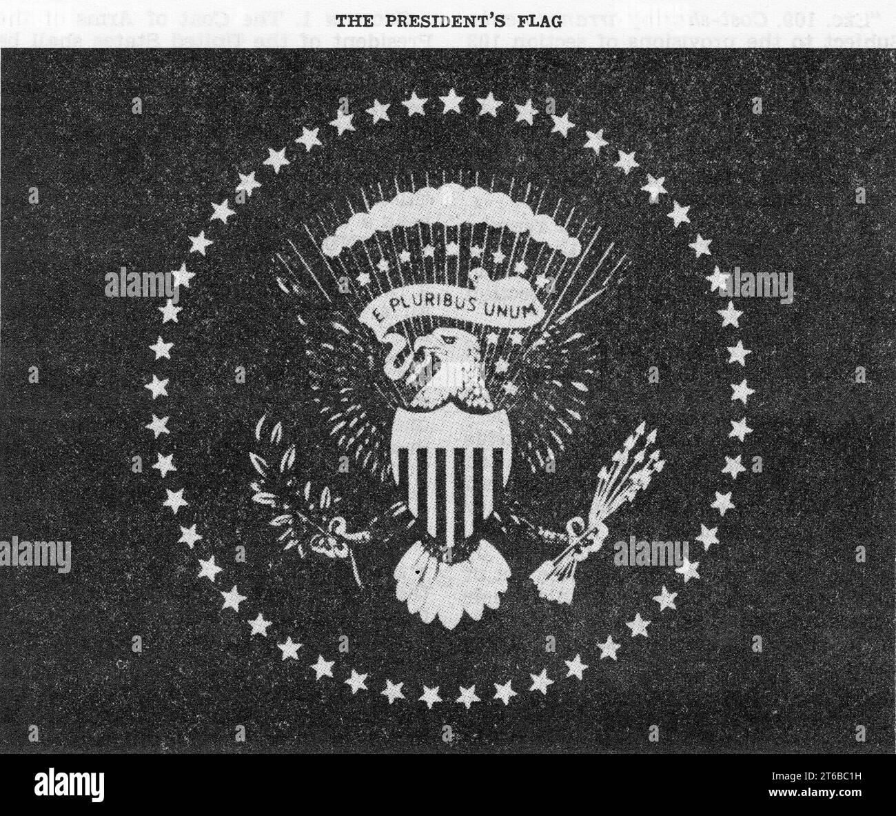 US Presidents Flag 1959 EO picture Stock Photo - Alamy