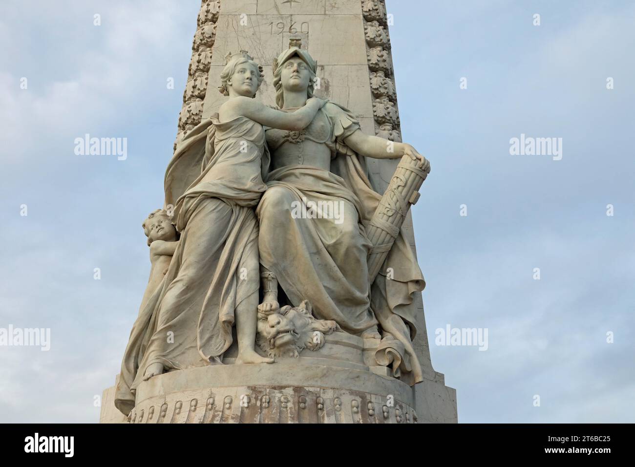 Detail of the Centennial Monument at Nice in the South of France Stock ...