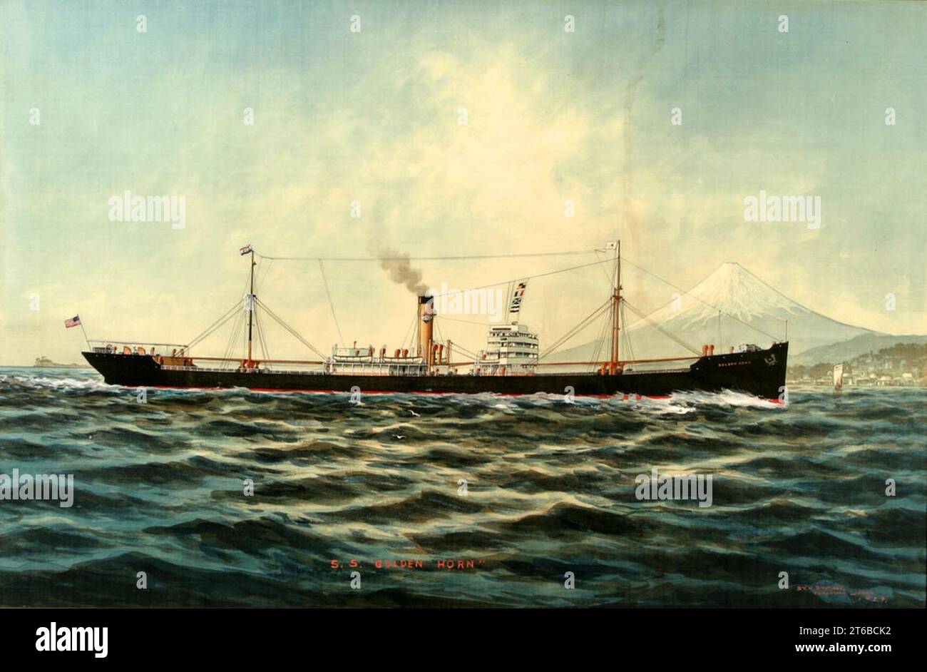US Tanker Golden Horn, by H. Shimidzu Stock Photo - Alamy