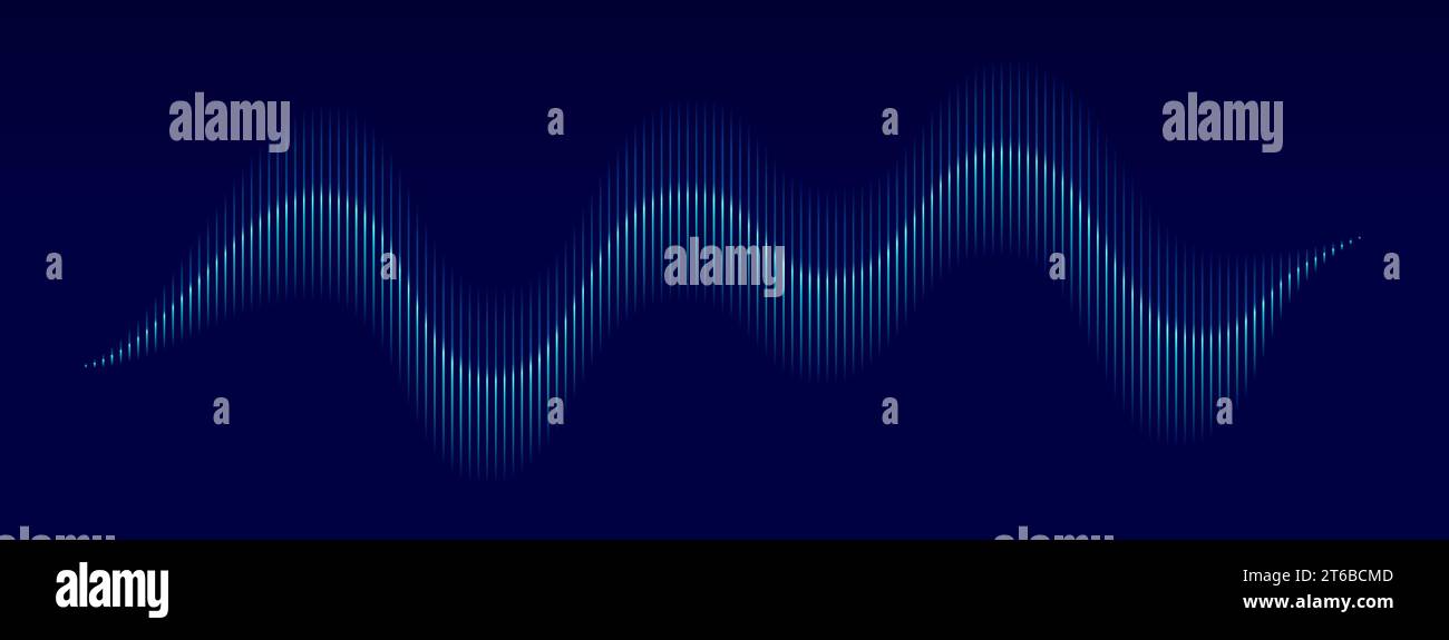 Sound wave background. Vector music frequency bar. Abstract audio sound ...