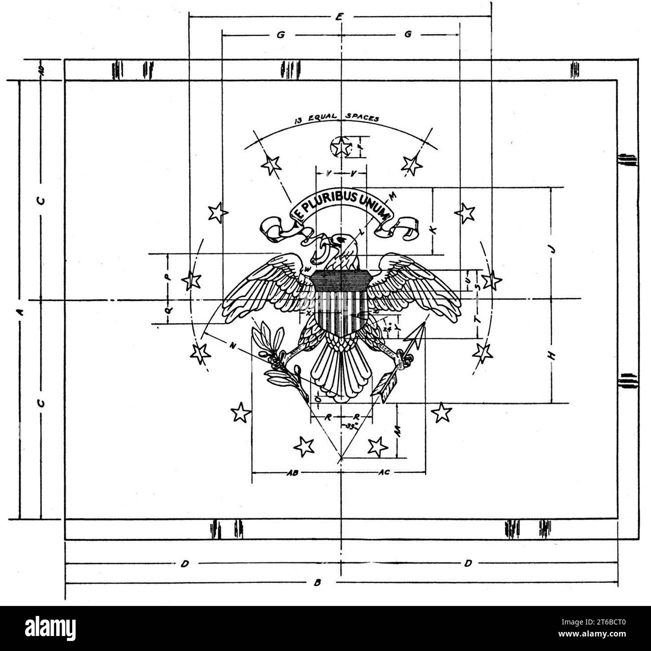 US Vice Presidents Flag 1948 specification Stock Photo - Alamy