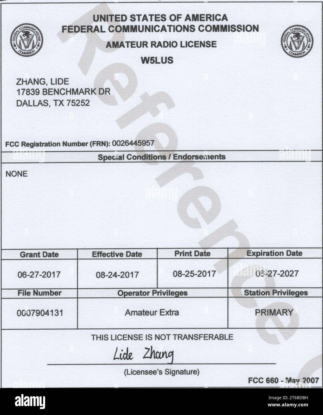 Radio license hi-res stock photography and images - Alamy