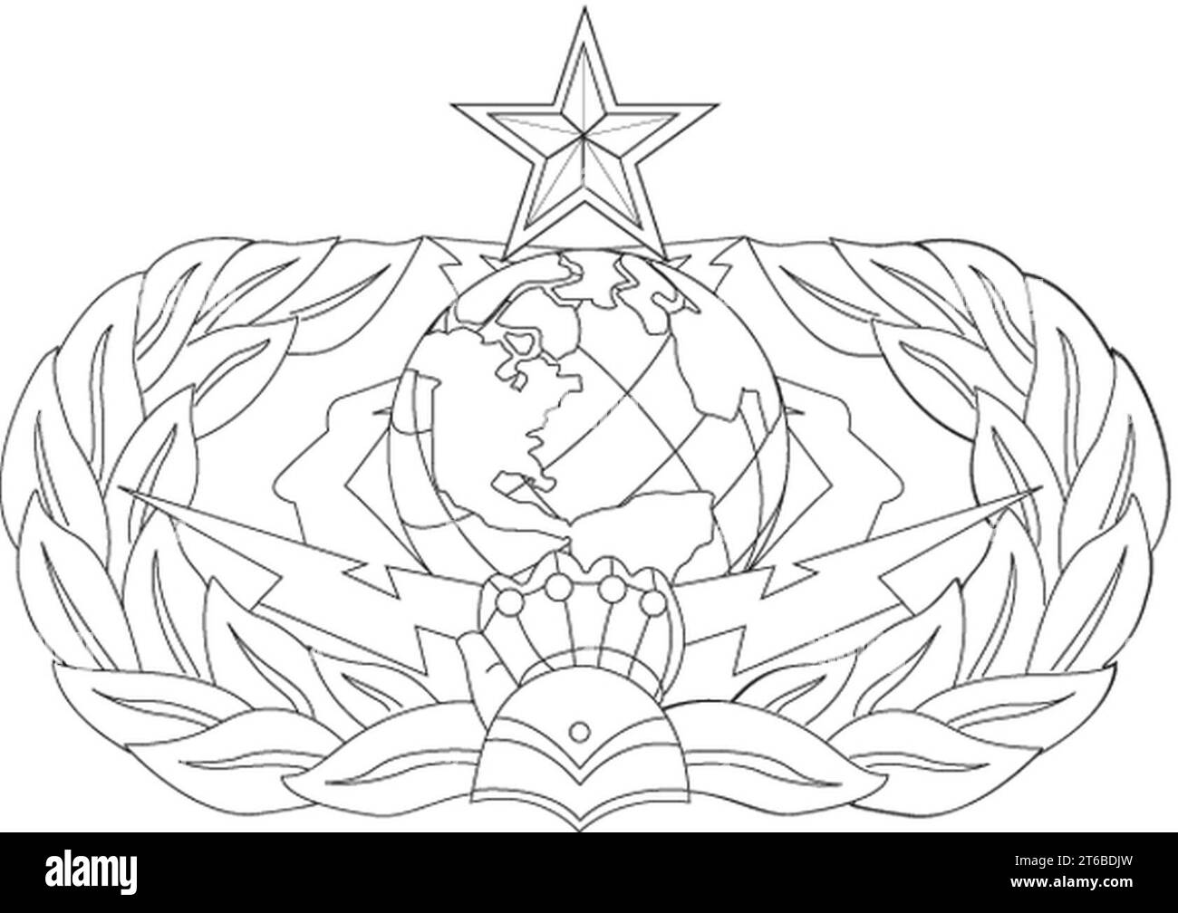 USAF - Occupational Badge - Senior Cyber Space Support Stock Photo - Alamy