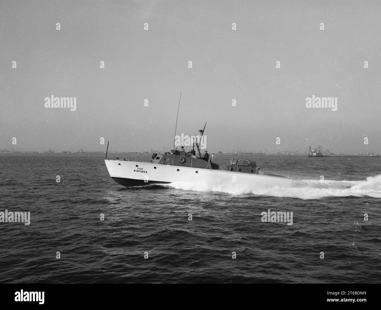 USAF 63ft Mk II air sea rescue boat underway in 1953 Stock Photo - Alamy