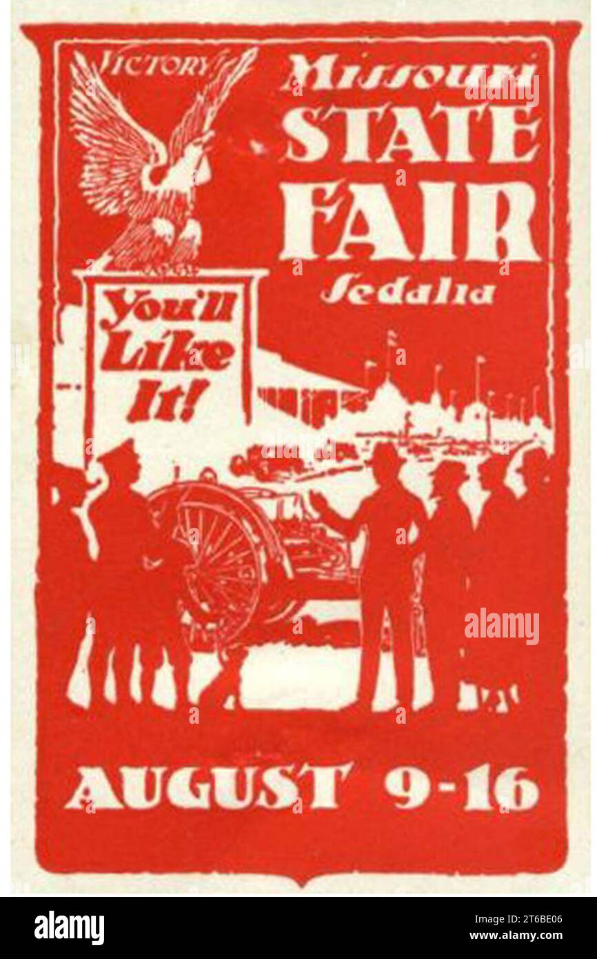 USA-Poster-stamp c1930 Missouri State Fair Stock Photo - Alamy