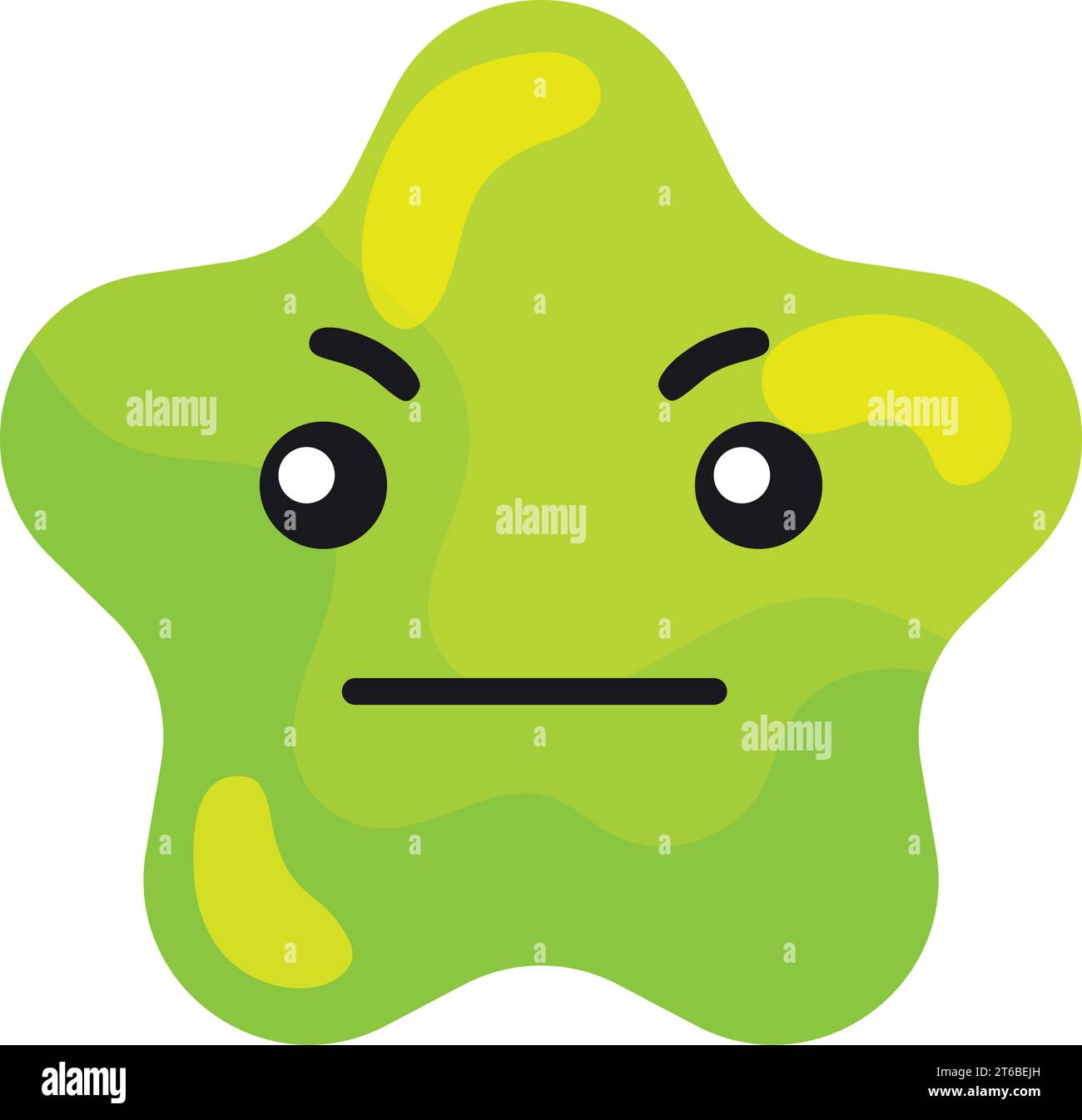 Isolated angry cute star shape emoji Vector Stock Vector Image & Art ...