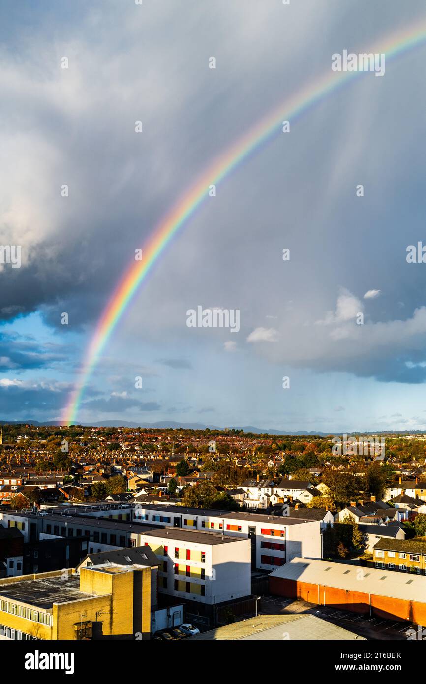 Aerial view of cardiff capital of wales hi-res stock photography and ...