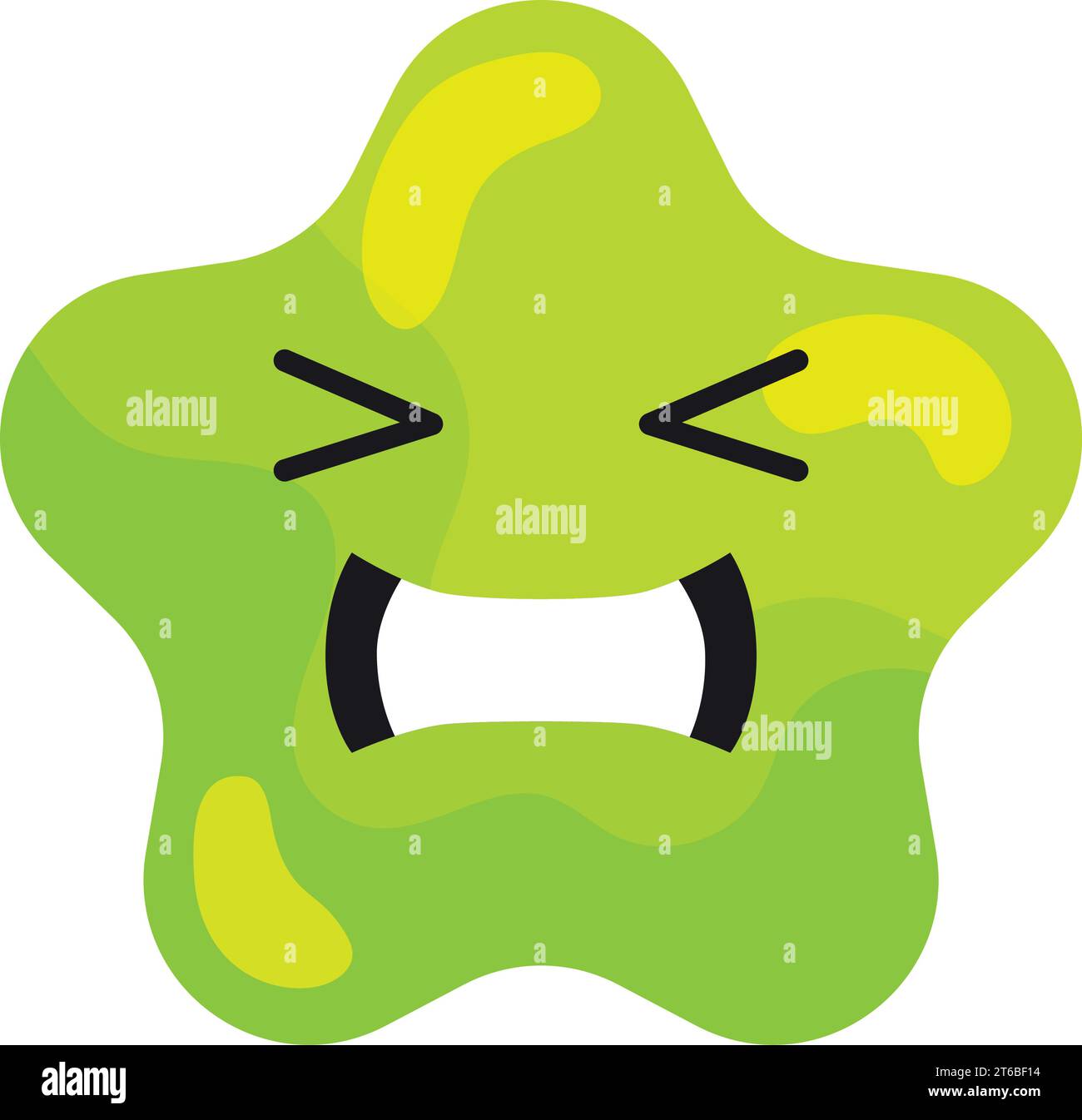 Isolated sad cute star shape emoji Vector Stock Vector Image & Art - Alamy