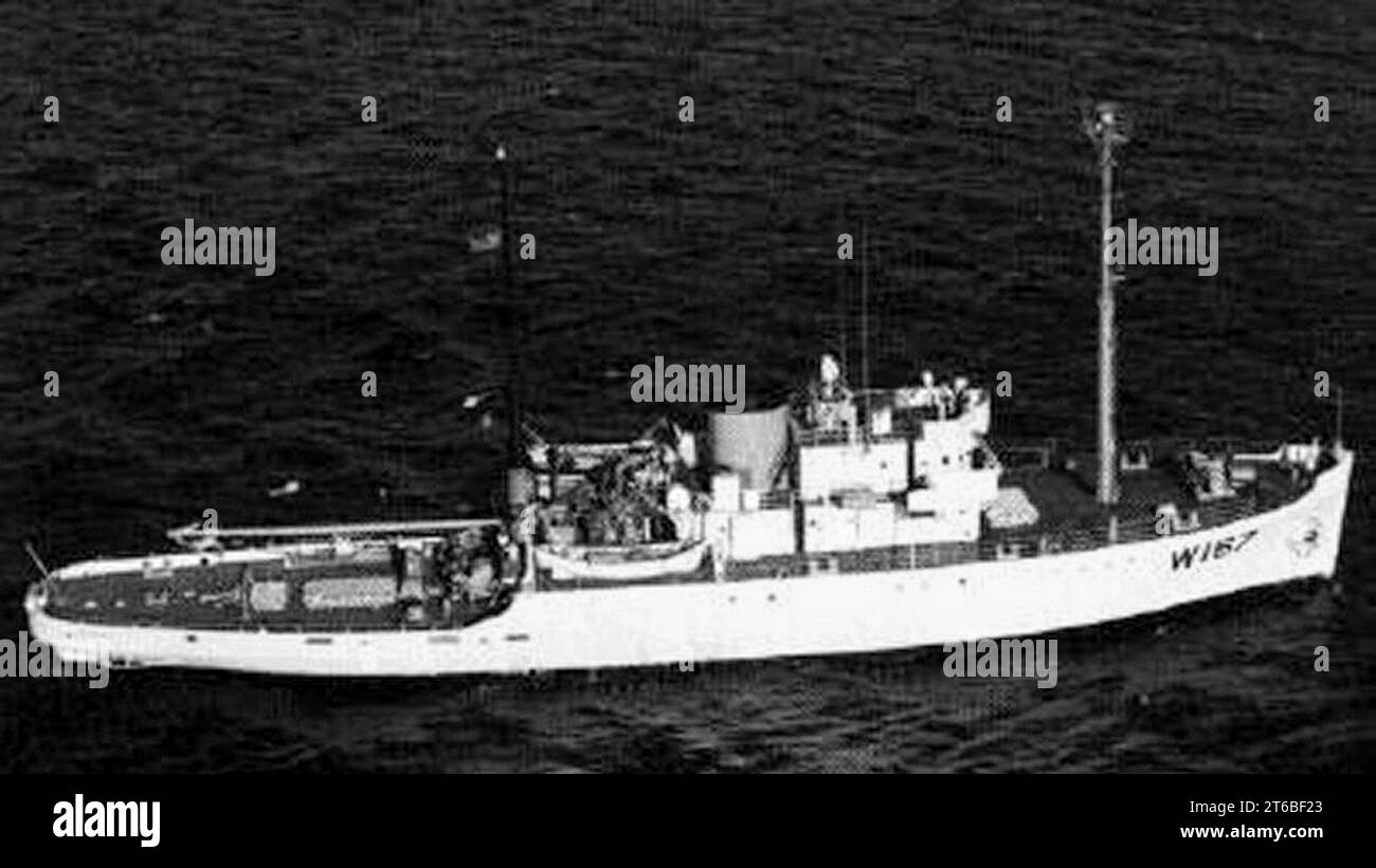 USCGC Acushnet (WAT-167) underway, circa in the 1960s Stock Photo - Alamy