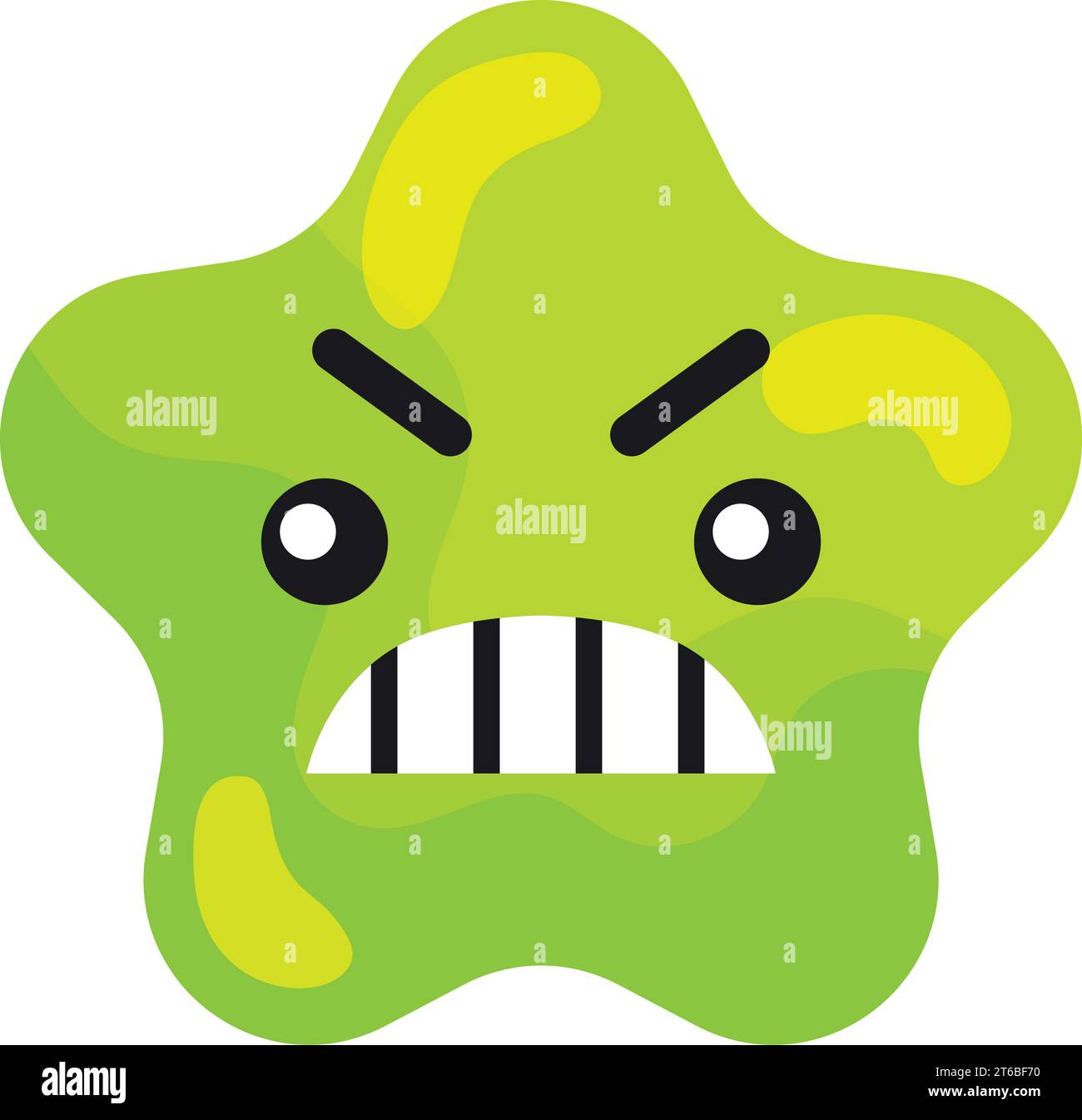Isolated angry cute star shape emoji Vector Stock Vector Image & Art ...