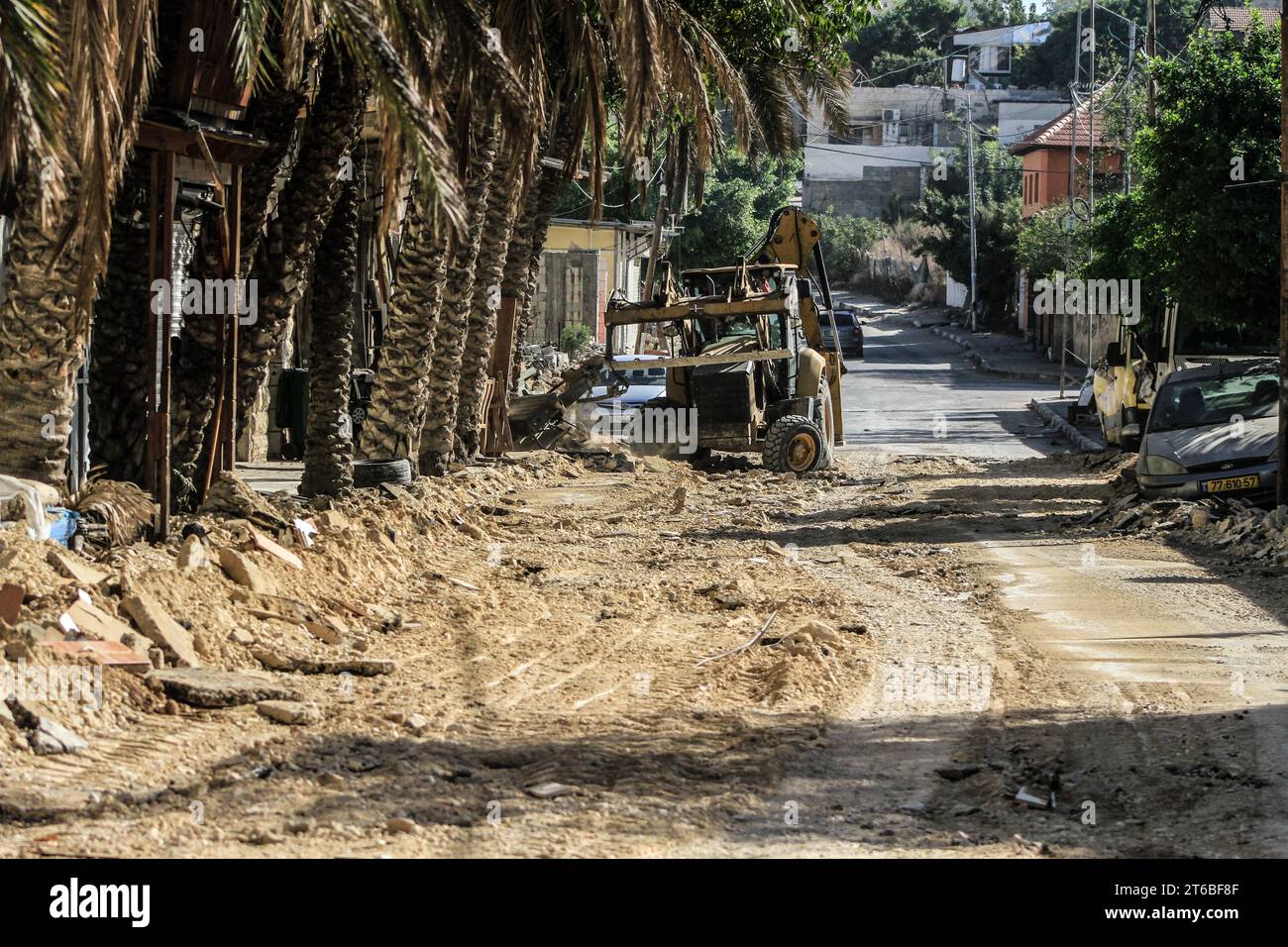 Tulkarm, Palestine. 08th Nov, 2023. A view the damages after an Israeli ...