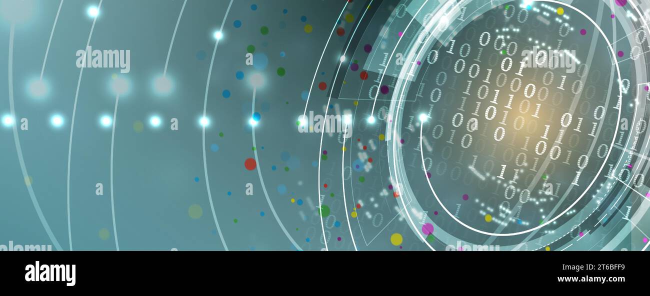 Technology abstract futuristic science background for internet business ...