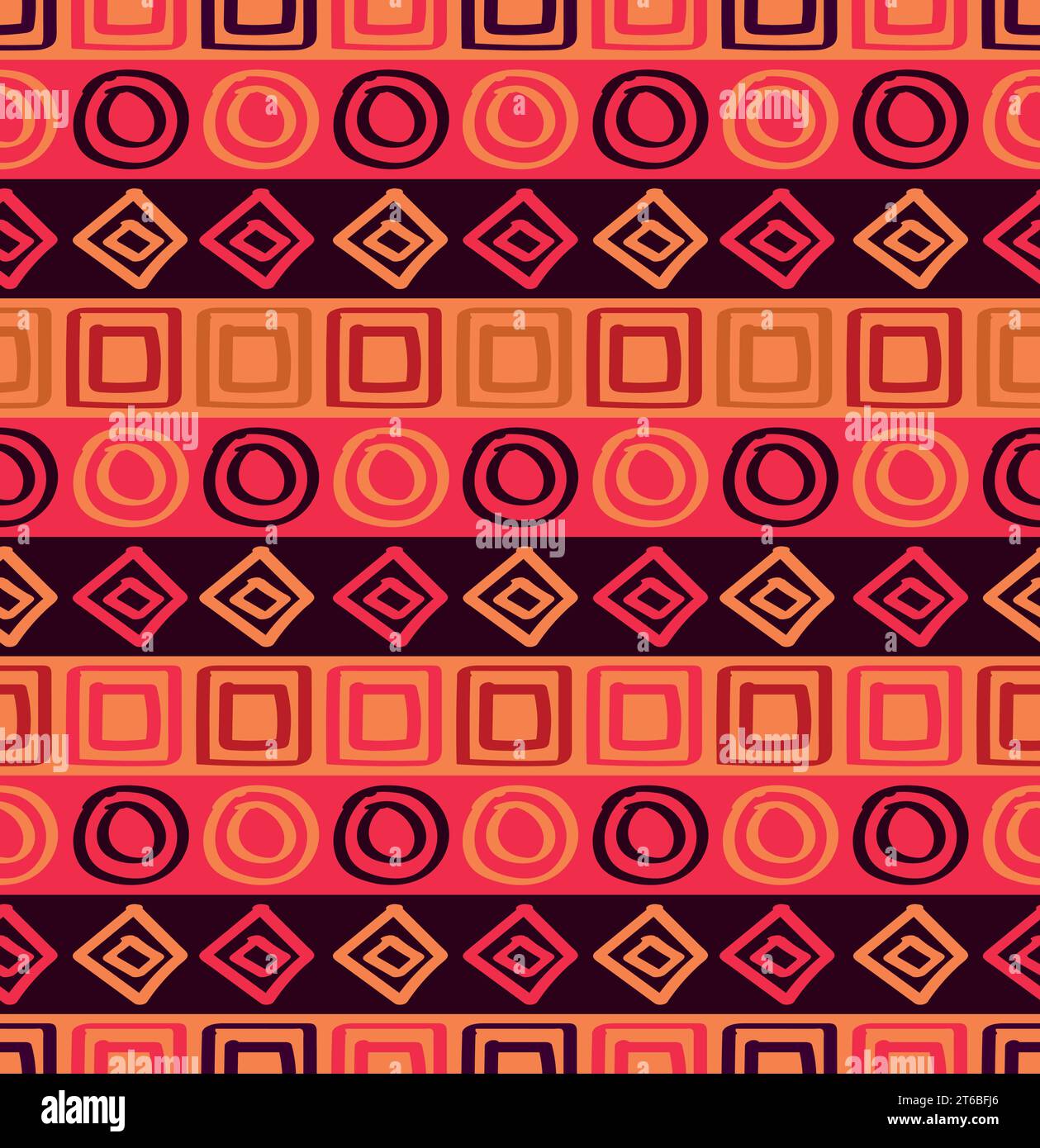 Ancient indigenous geometric figures seamless pattern Stock Vector ...