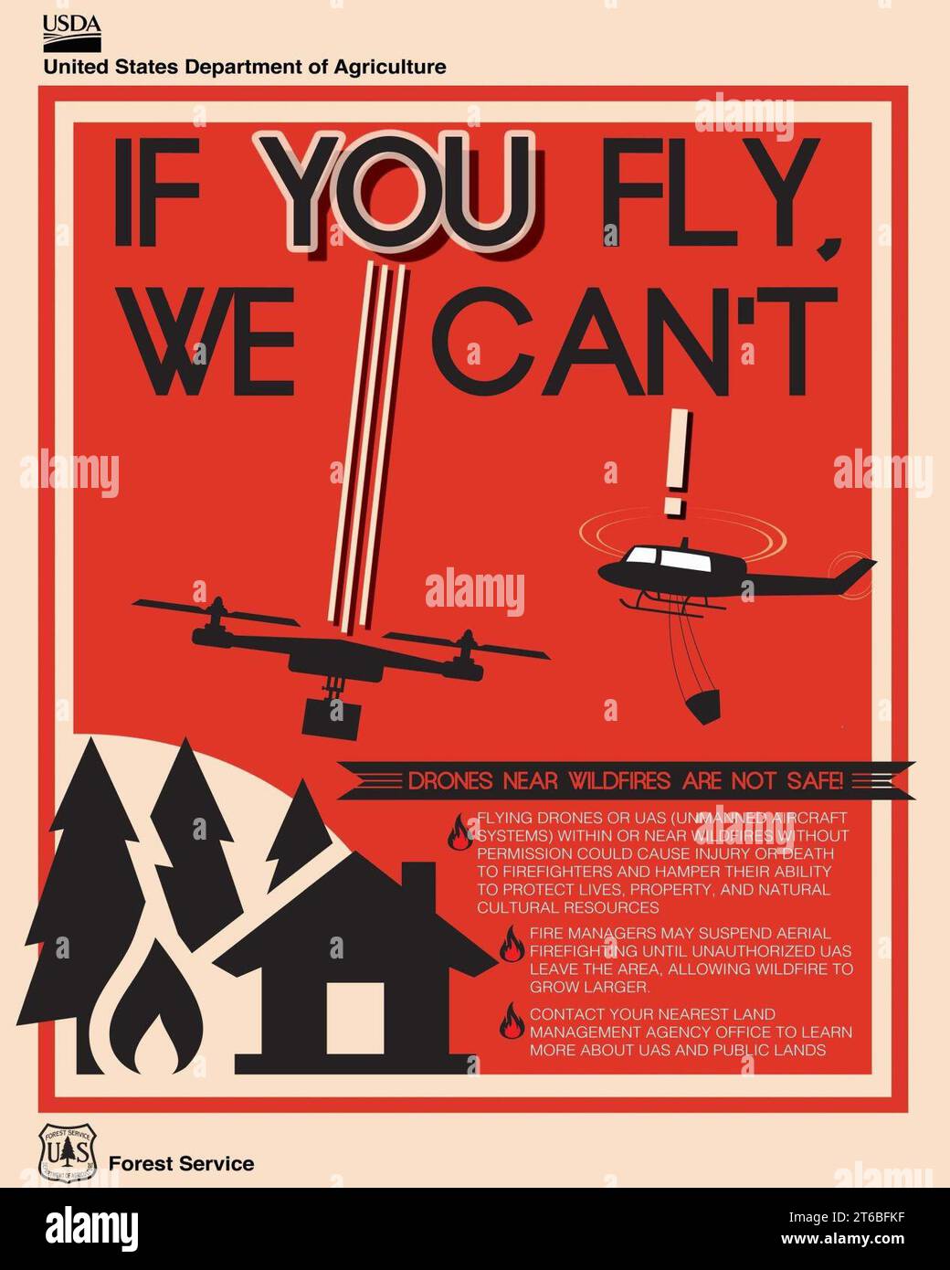 USDA Drone poster Stock Photo - Alamy